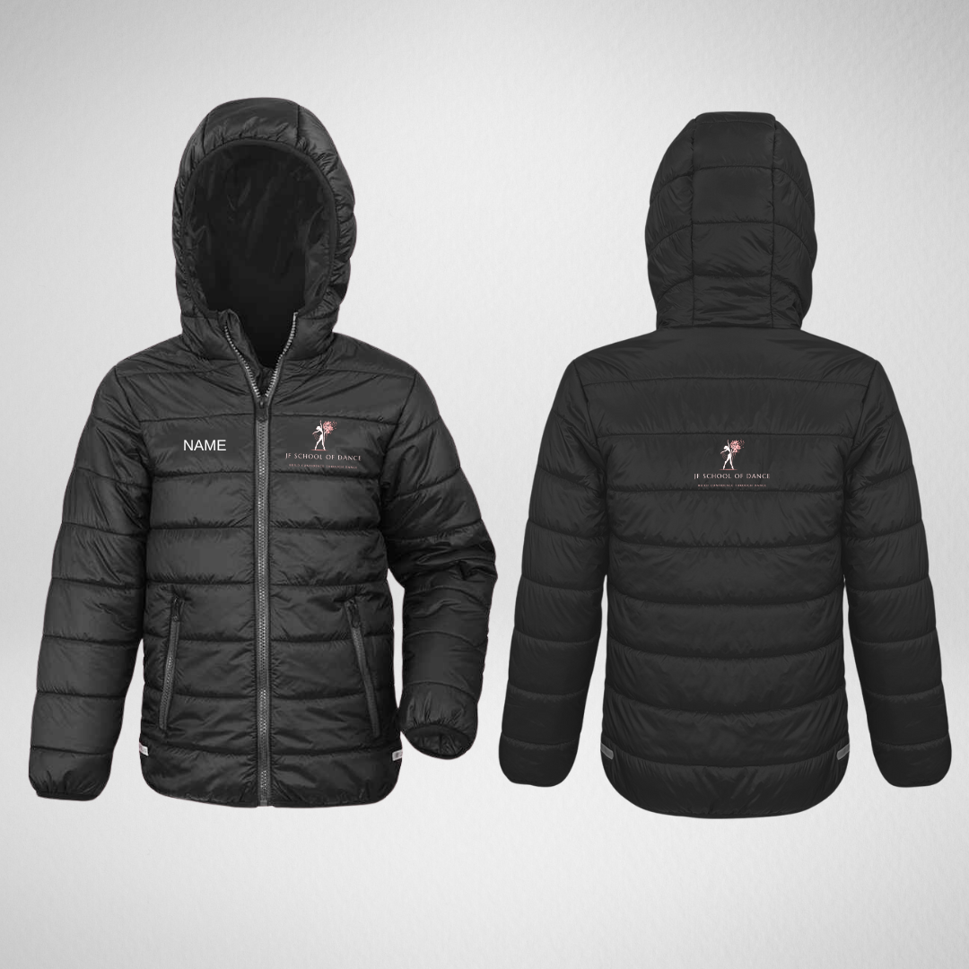 JF School Of Dance Kids Puffer Jacket – Clic Clothing