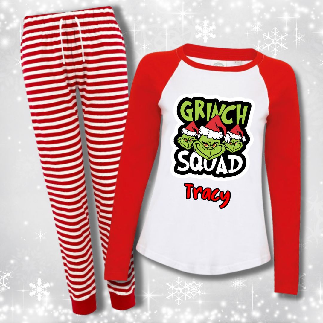 Ladies Grinch Crew christmas Pyjamas – Clic Clothing