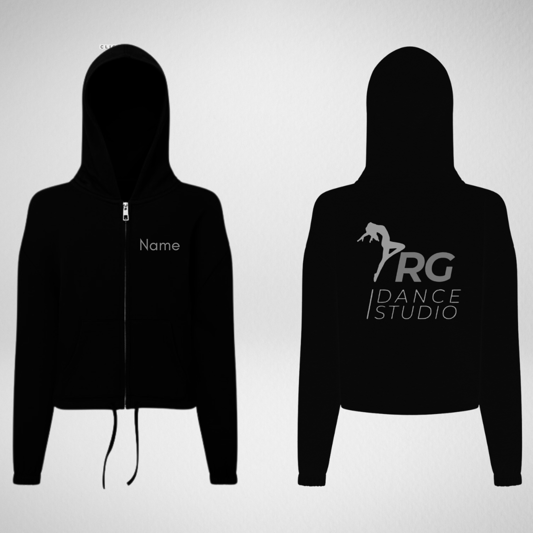 RG Dance Studio Oversized Cropped Zip – Clic Clothing
