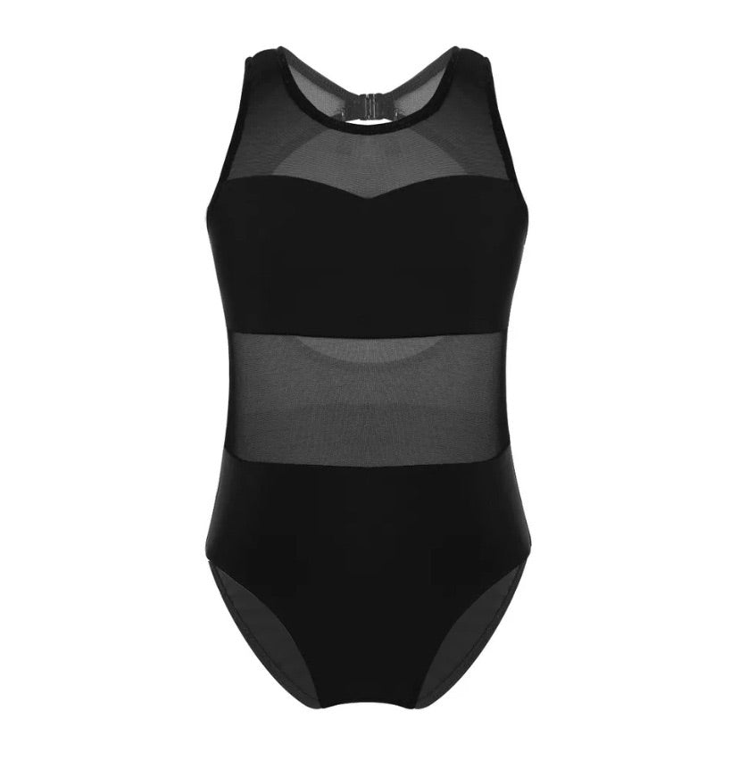 Mesh Panel Leotard – Clic Clothing
